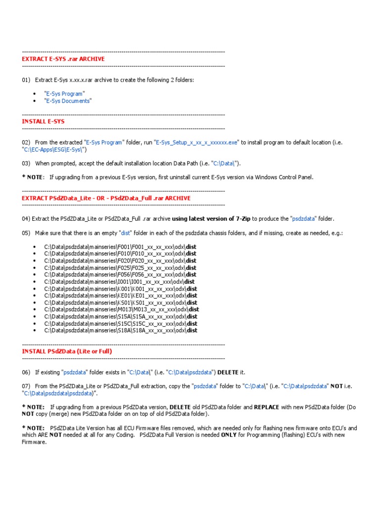 E-Sys - Installation Instructions - v.17 | PDF | Ip Address | Computer ...