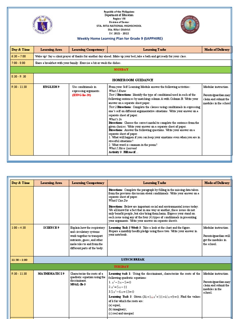 WHLP Q1 W3 | PDF | Modularity | Learning