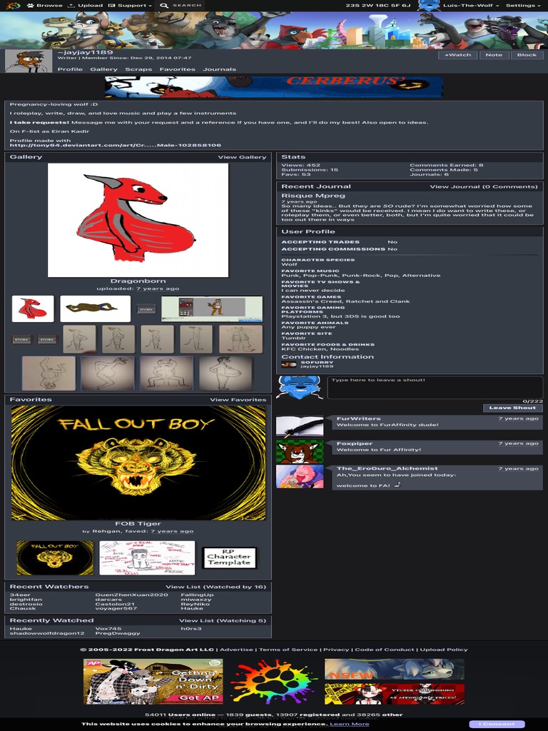 Userpage of Jayjay1189 - Fur Affinity (Dot) Net | PDF | Internet ...