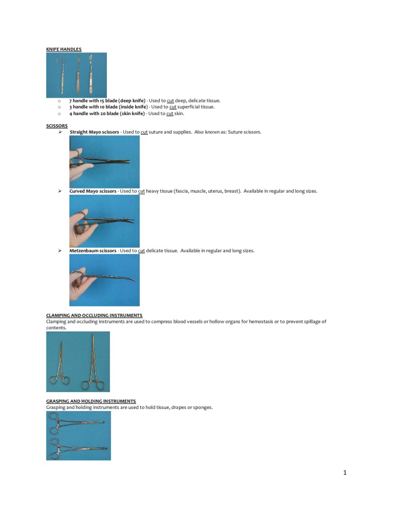 Instruments and Tools | PDF