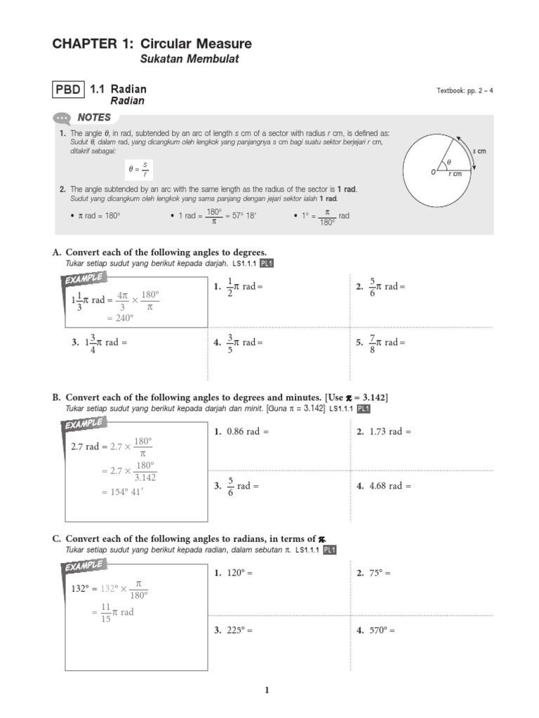 Add Maths F5-CHP 1 | PDF | Mathematics | Angle