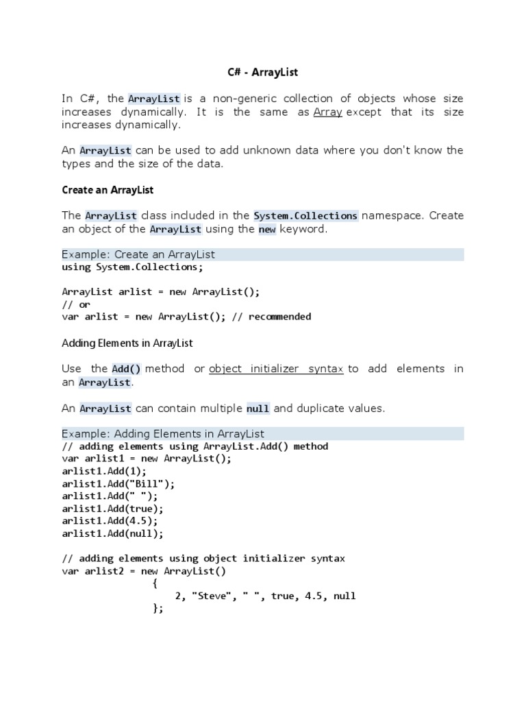 Array List Pdf Array Data Type Array Data Structure 6077
