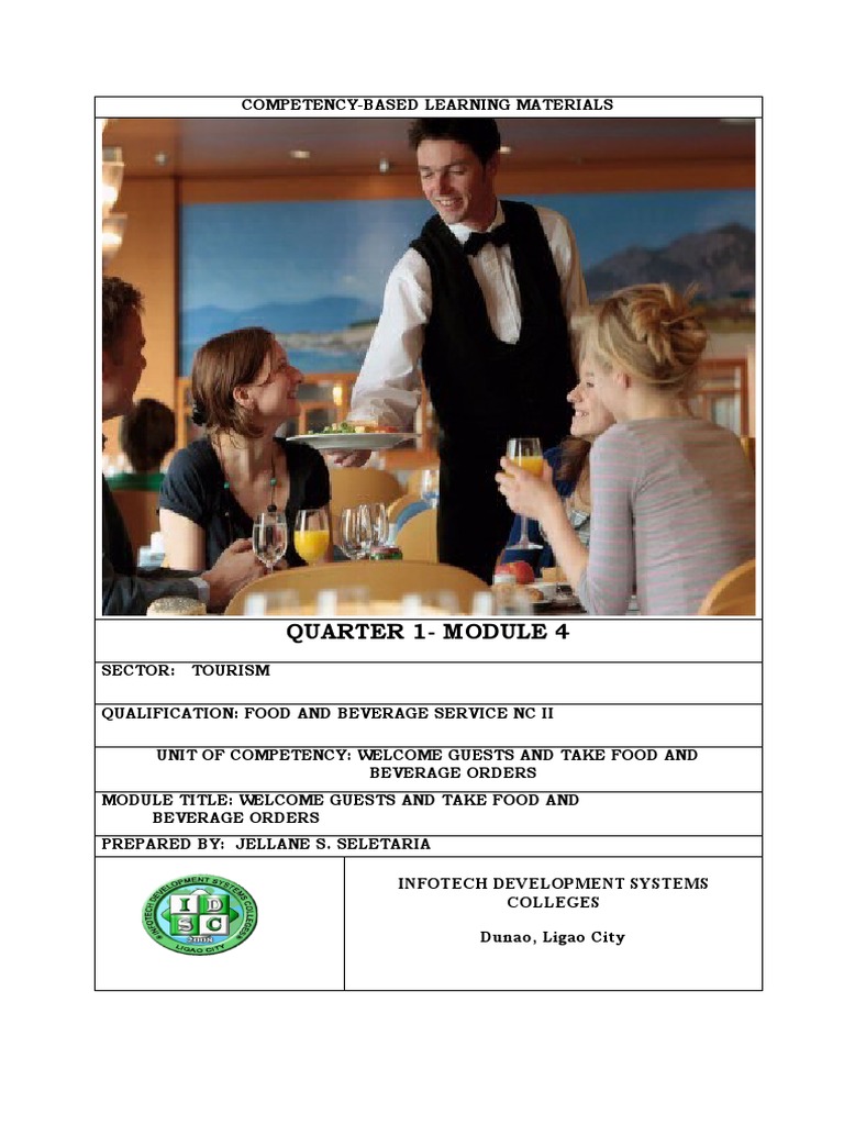 FBS Module No. 4 | PDF | Restaurants | Waiting Staff