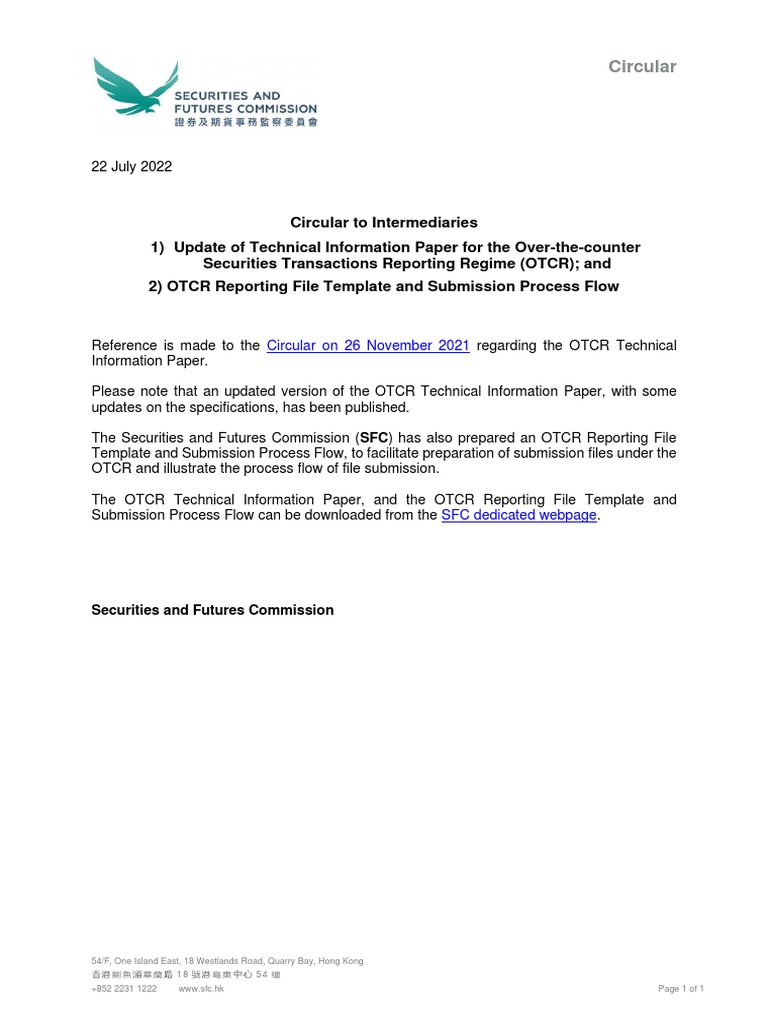 OTCR Reporting File | PDF | Business | Computers