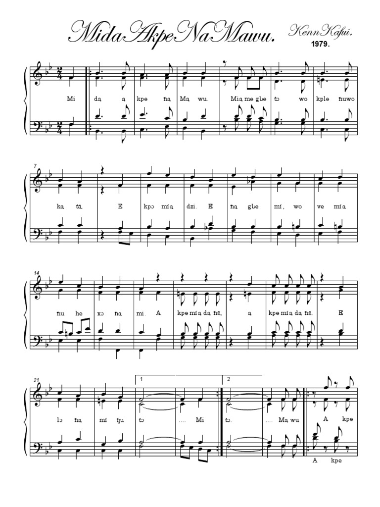 Mida Akpe Na Mawu-1-1 | PDF