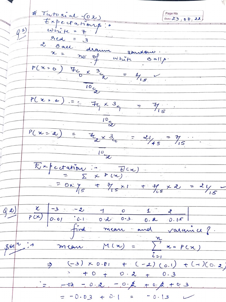 P&S Tutorial - 02 | PDF