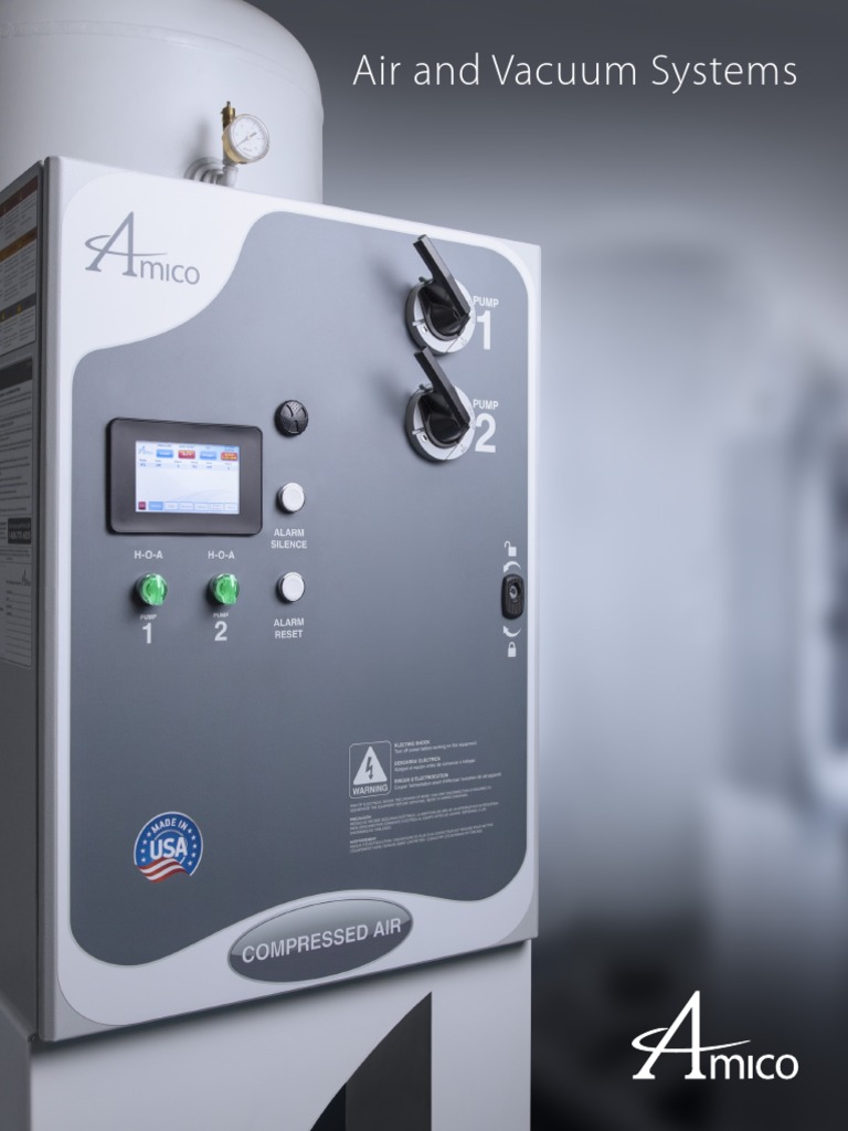 Amico-As-Air-And-Vacuum-Systems-Brochure | PDF | Pump | Electric Motor