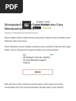 Contoh Cara Membuat Paper Kuliah Yang Baik Dan Benar | PDF