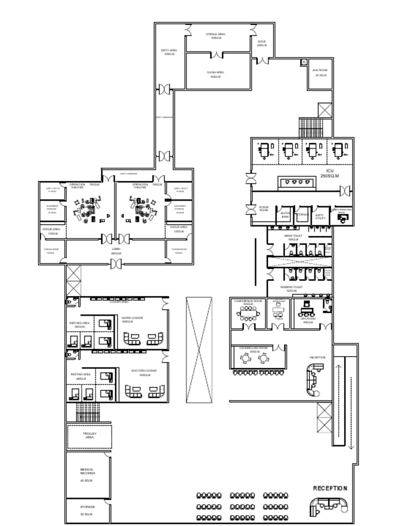 First Floor Plan Hospital | PDF | Health Care | Medicine