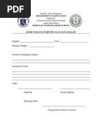 New Deped Home Visitation Form | PDF