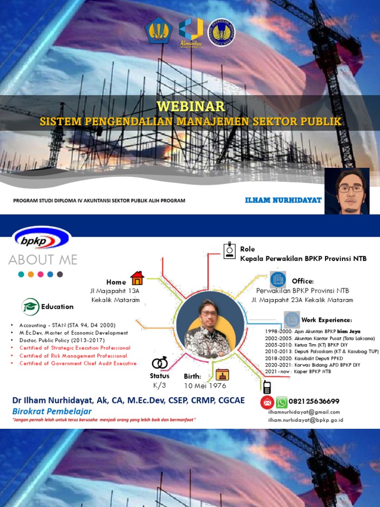 Webinar SPIP Terintegrasi Sektor Publik | PDF