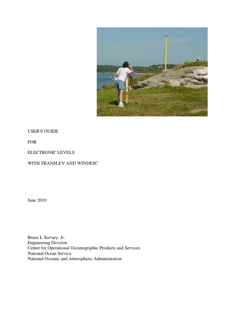 User's Guide For Electronic Levels With Translev and WinDesc.06!22!2010 ...