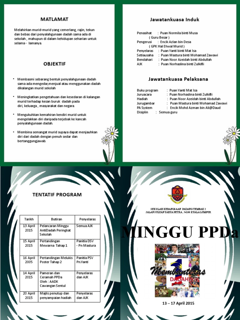 Buku Program Minggu PPDa | PDF
