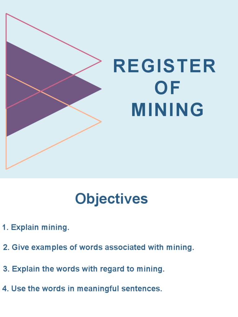 Register of Mining | PDF | Mining | Coal Mining
