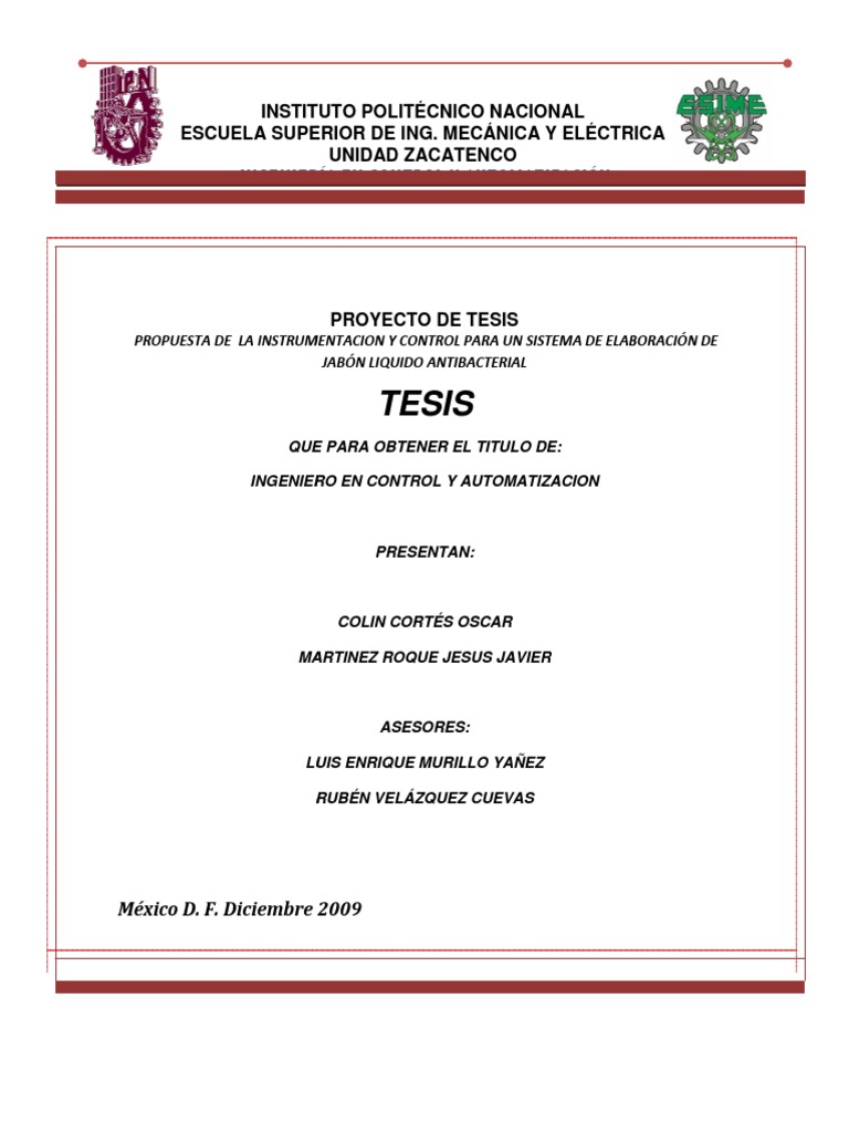 PROPUESTAINSTRUM - Tesis | PDF | Destilación | Informática
