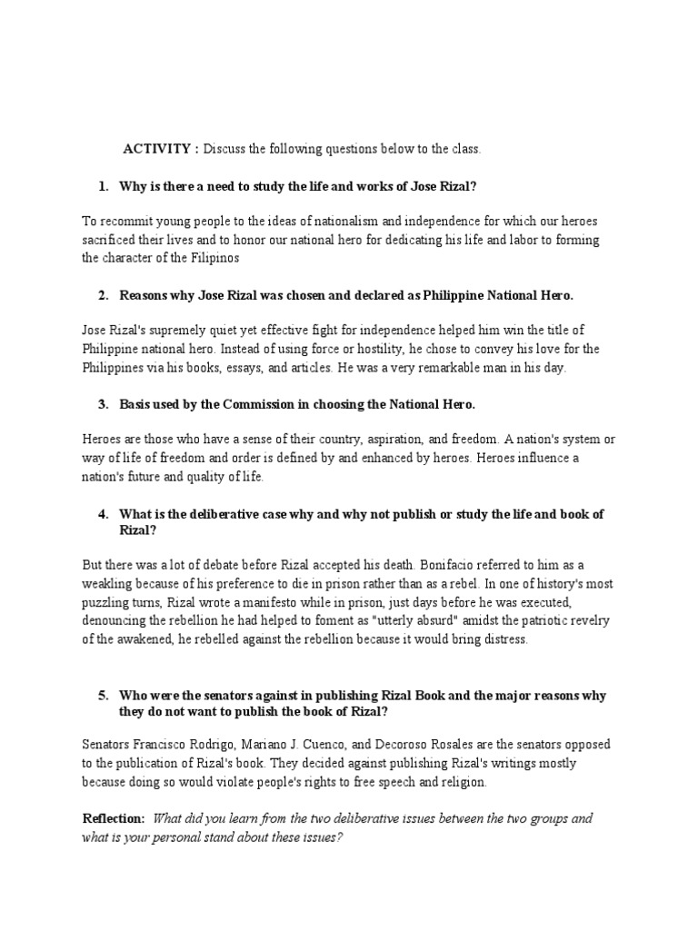 What Is Your Personal Stand About These Issues? | PDF