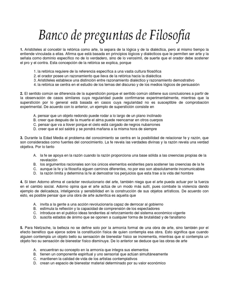 Simulacro Icfes Filosofía-Respuestas | PDF | Conocimiento | Verdad Simulacro Icfes Filosofía-Respuestas | PDF | Conocimiento | Verdad