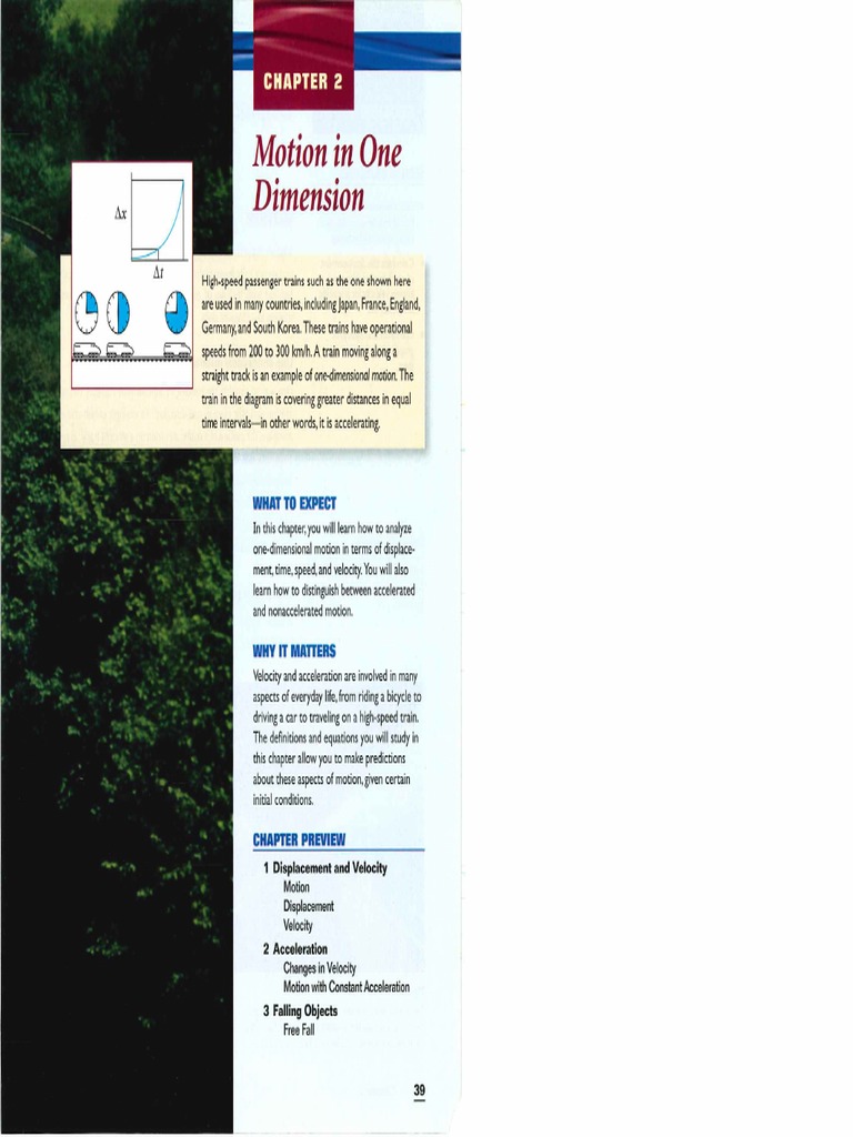 Chapter 2 Motion in 1 Direction | PDF