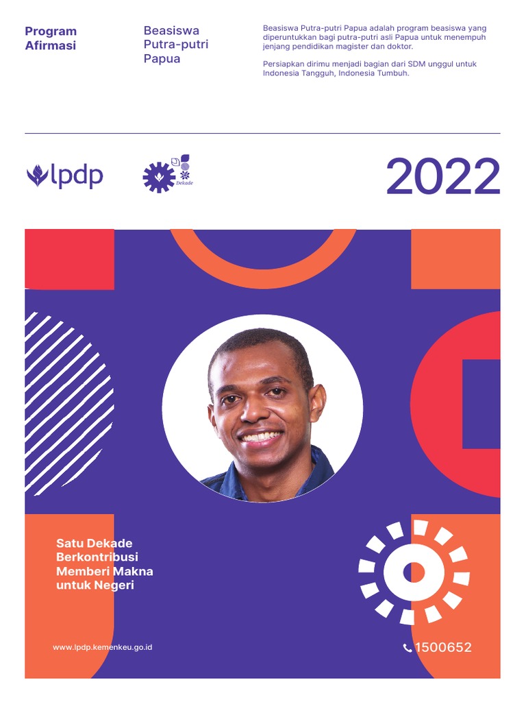 Booklet LPDP Putra Putri Papua 2022 | PDF
