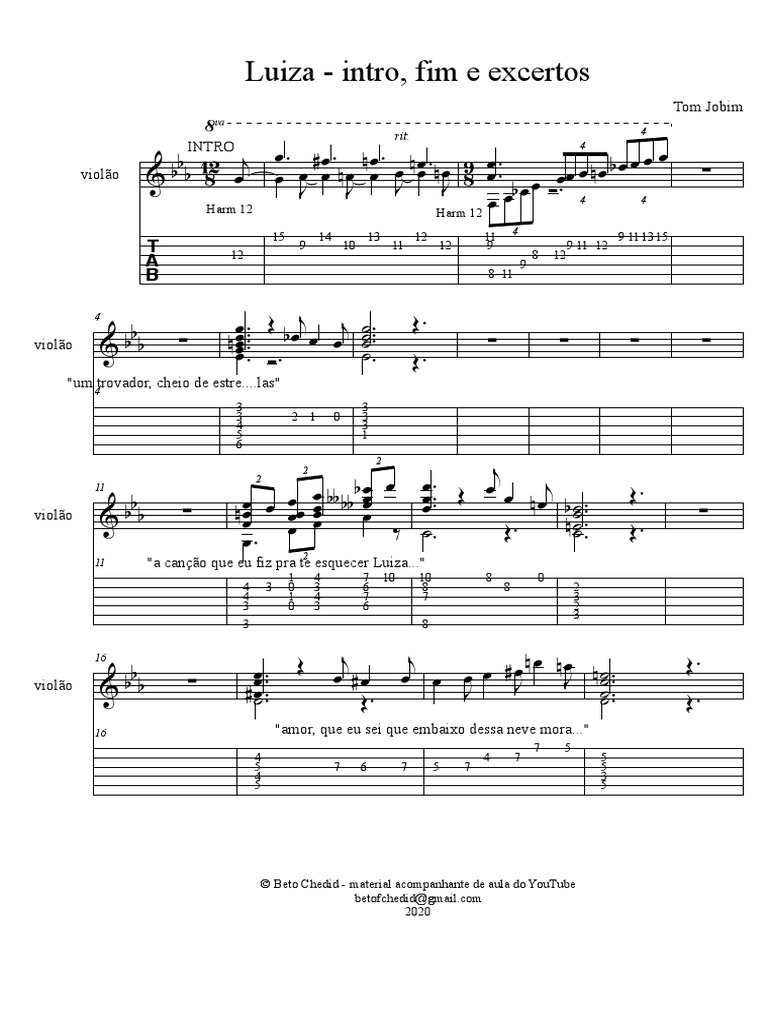 Luiza Partitura | PDF