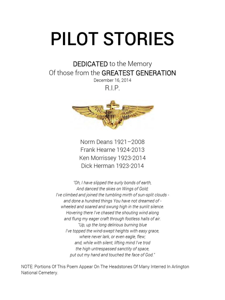 Pilot Stories | PDF | Aerial Refueling | Aircraft Carrier