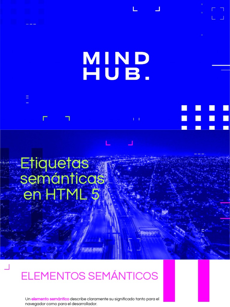 Elementos Semánticos en HTML5 | PDF
