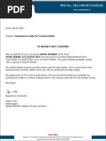 Relieving Letter Tech Mahindra | PDF