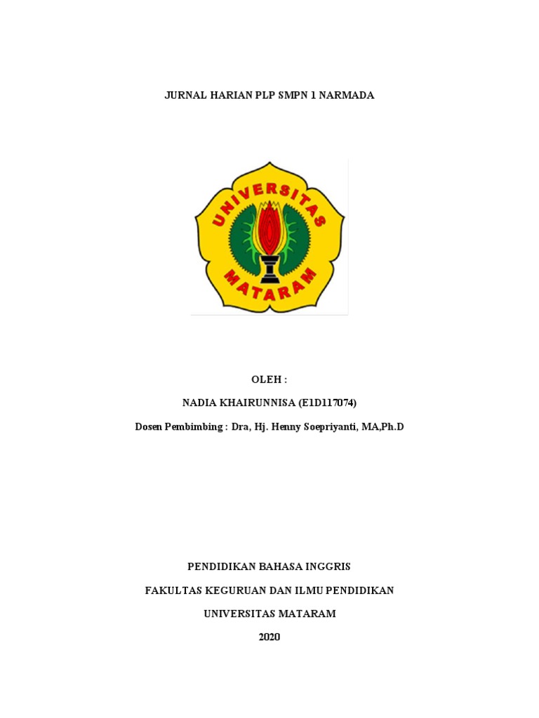 Jurnal Harian PLP SMPN 1 Narmada (Hari Ke 25-30) | PDF