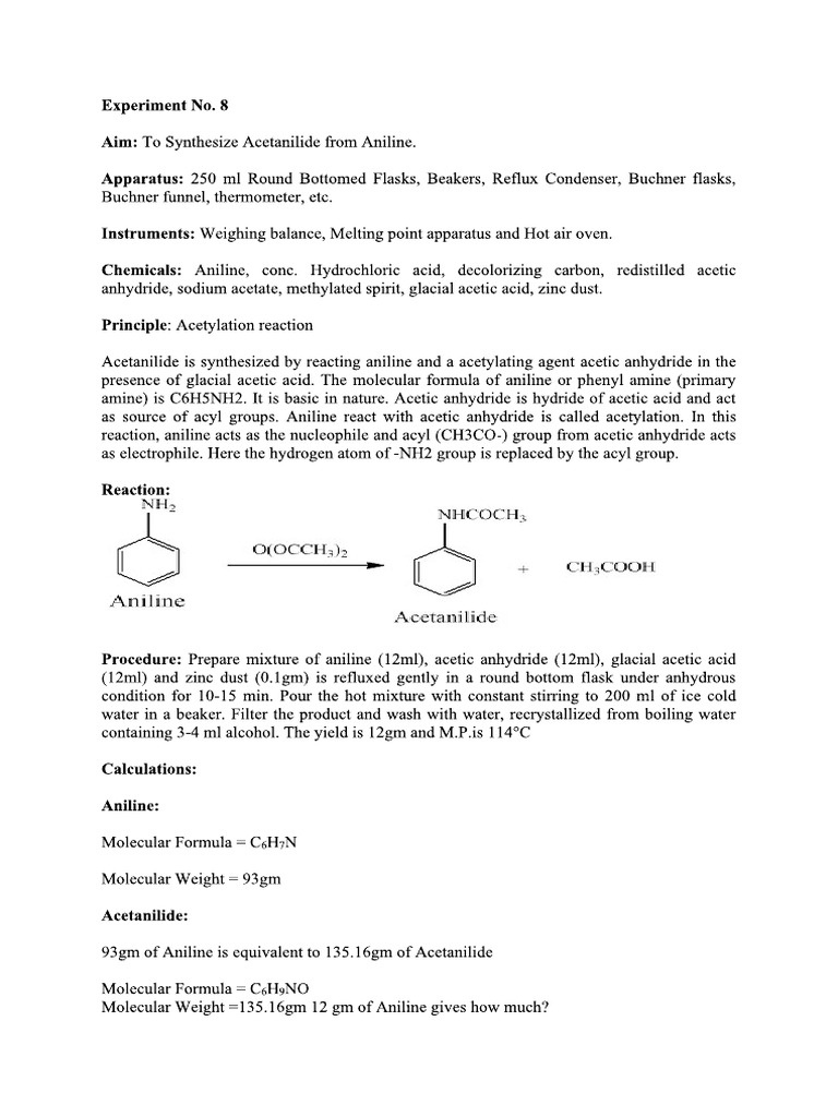 Pharmaceutical Organic Chemistry Lab Manual | PDF