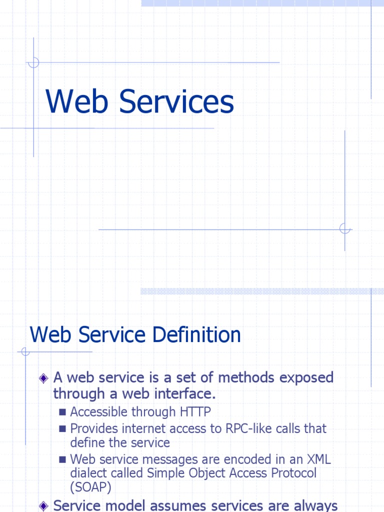 3.1 Webservices | PDF | Soap | Web Service