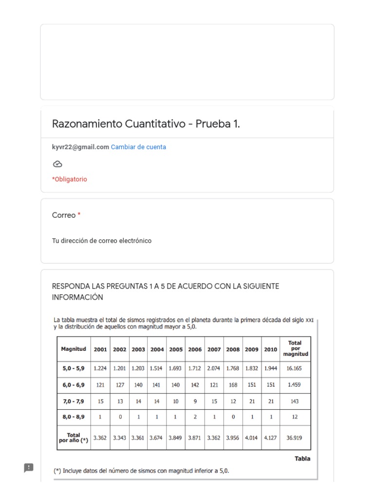 Razonamiento Cuantitativo - Prueba 1 | PDF | Reciclaje | Papel