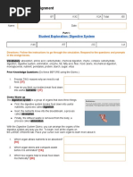 Digestive System GIZMO | PDF | Digestion | Small Intestine