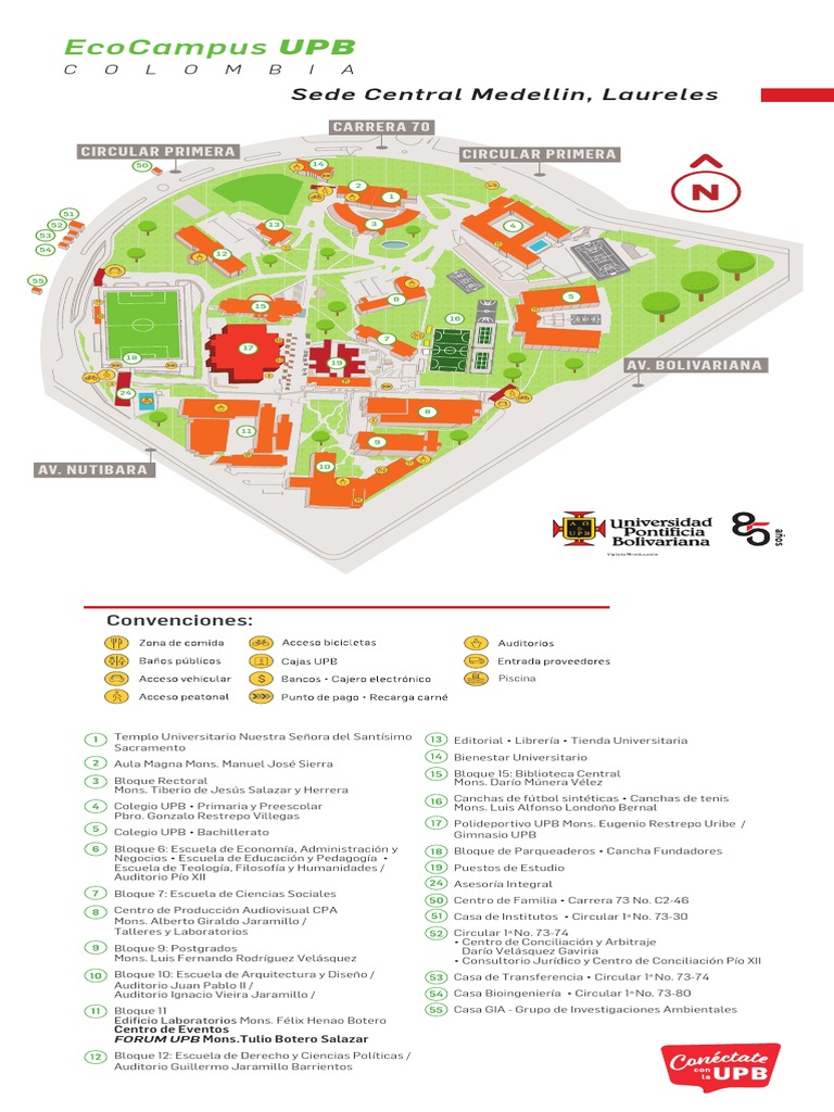 Mapa Color Upb Para Proyectar Pdf Portal Pdf