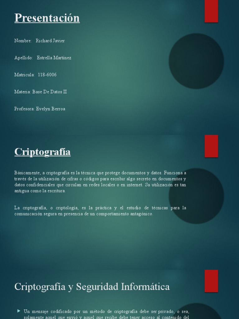 La Criptografia | PDF | Criptografía | Criptografía de clave pública
