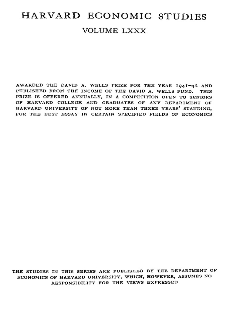 Paul Samuelson - Foundations of Economic Analysis-Harvard University ...