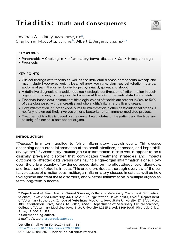 Triaditis:: Truth and Consequences | PDF | Inflammatory Bowel Disease ...