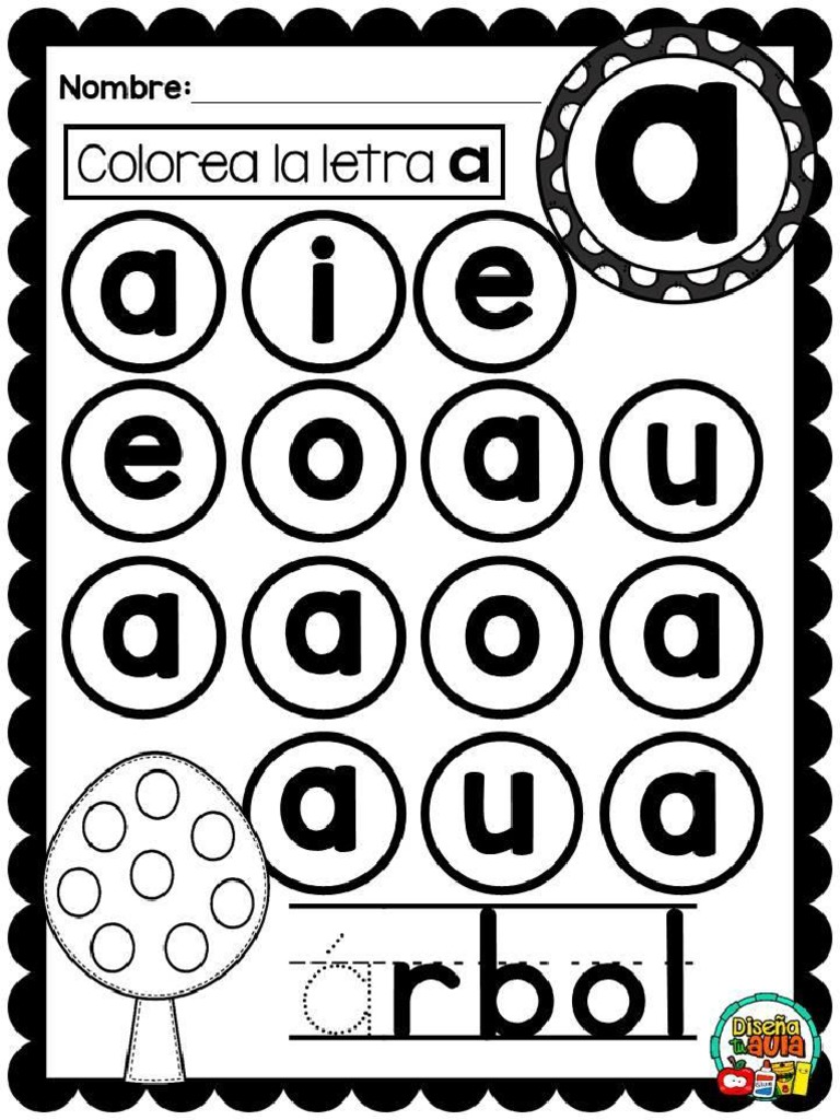Vocales para Colorear | PDF