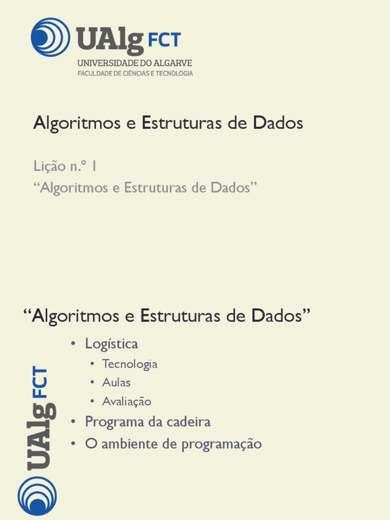 Algoritmos e Estruturas de Dados (PDFDrive) | PDF | Estrutura de dados ...