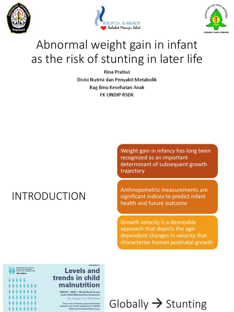 Abnormal Weight Gain in Infant As The Risk of Stunting in Later Life ...