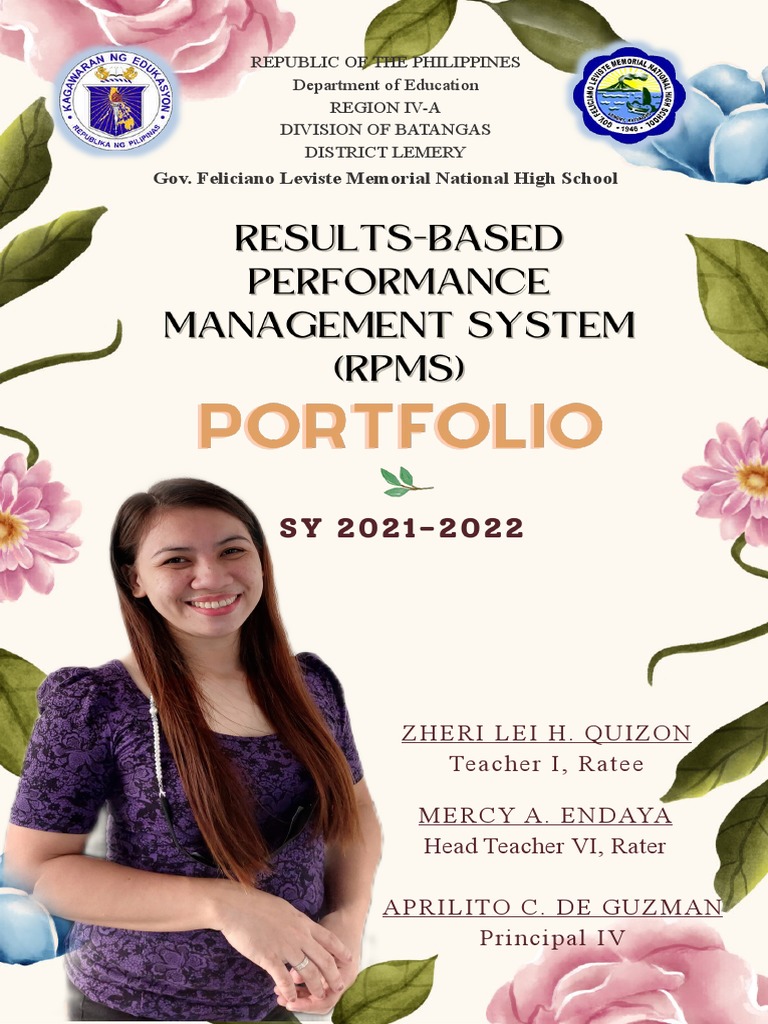 RPMS Portfolio.-2021-2022 | PDF | Learning | Teaching Method