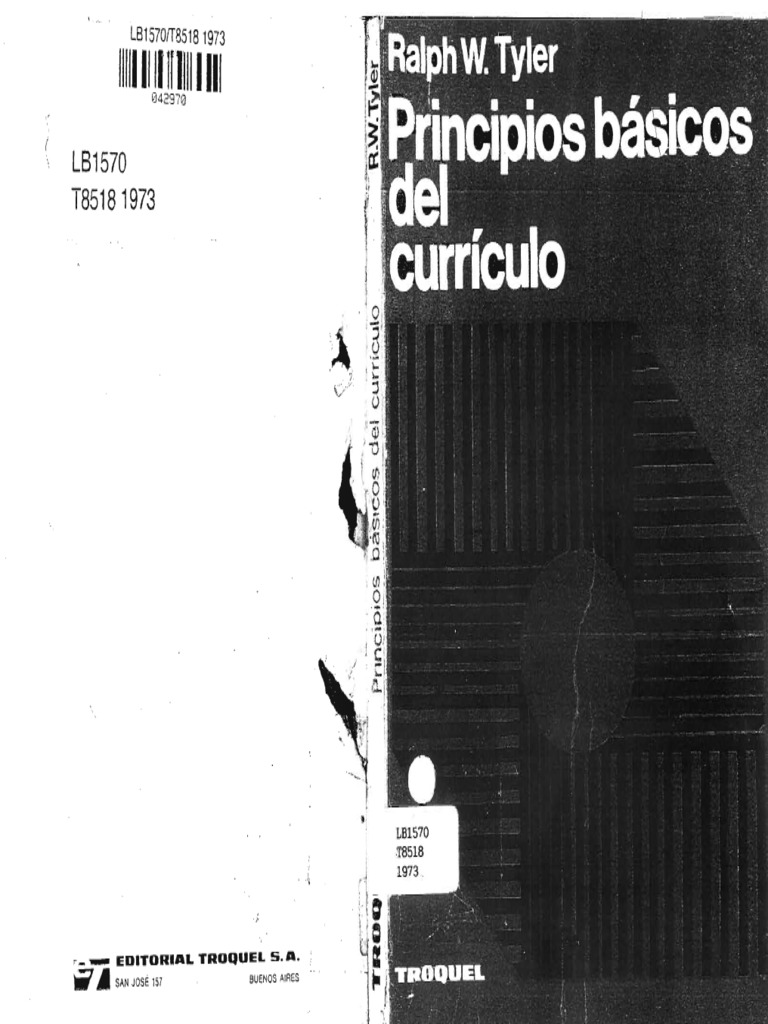 Ralph Tyler - Principios Basicos Del Curriculo | PDF | Plan de estudios ...