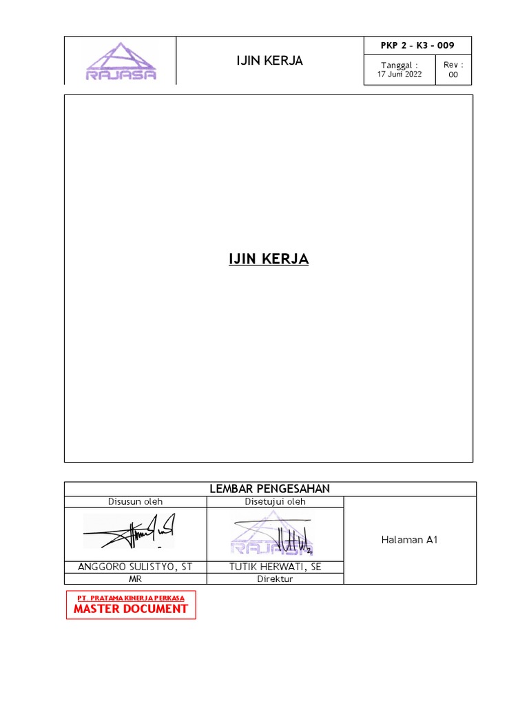 Ijin Kerja Khusus | PDF