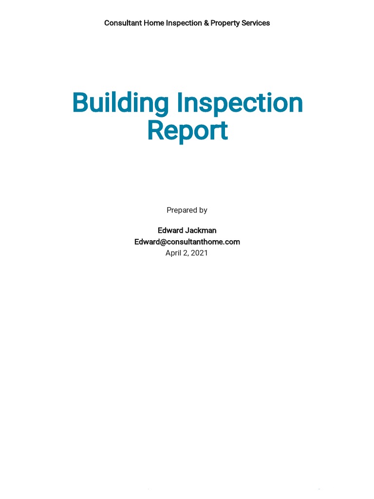 Home Inspection Report for Hotel Premises | PDF