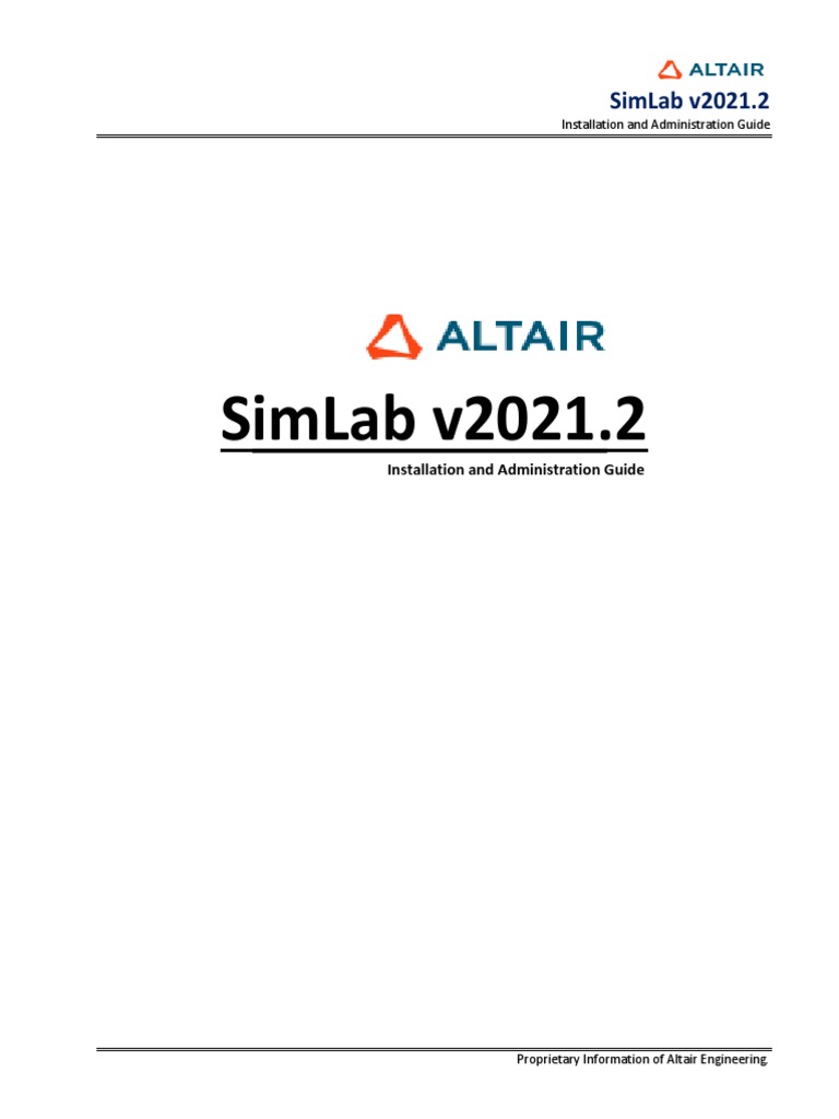SimLab 2021.2 Installation Guide Windows | PDF | Computer File | Installation (Computer Programs)