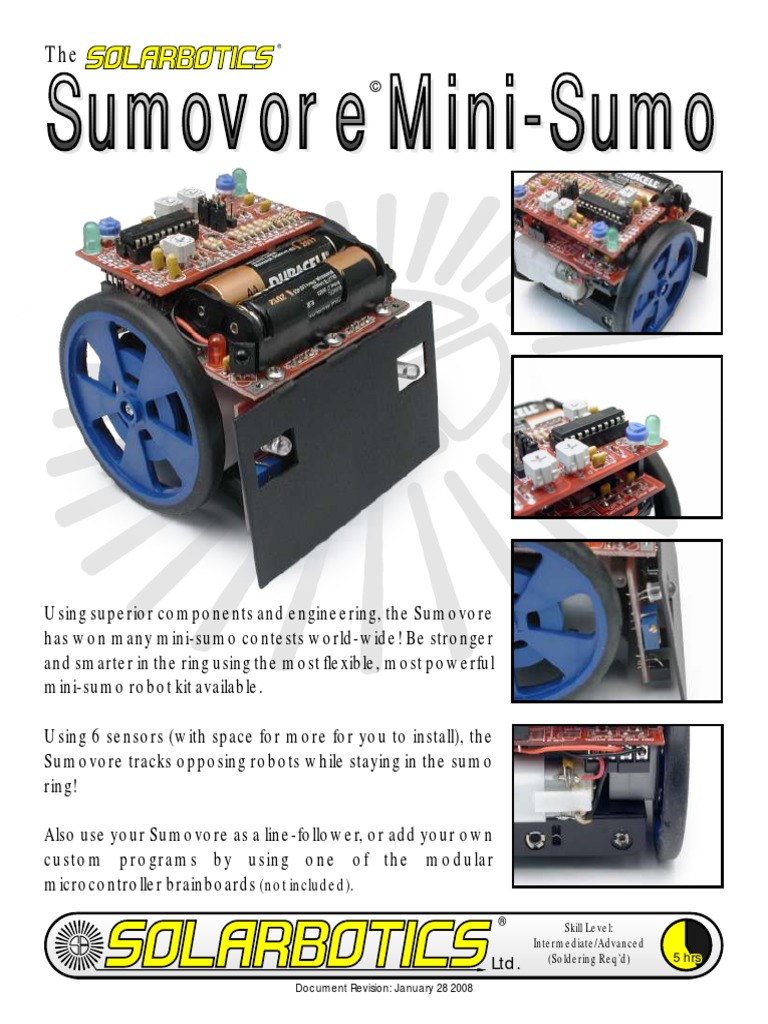 Sumovore Mini-Sumo Sumovore Mini-Sumo Sumovore Mini-Sumo: (Not Included ...