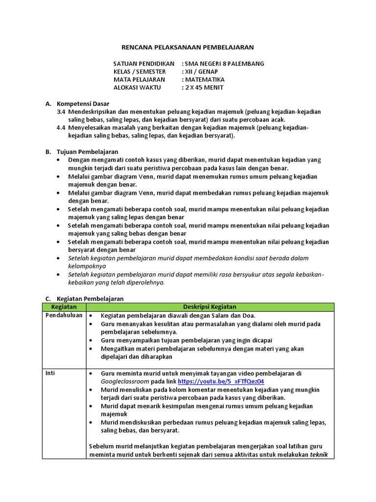 RPP KSE Berdiferensiasi-Ariadi | PDF