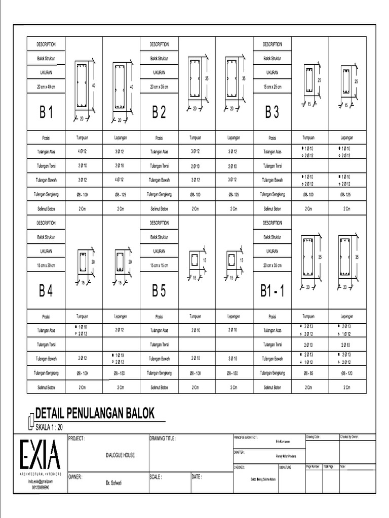Detail Balok (1) | PDF
