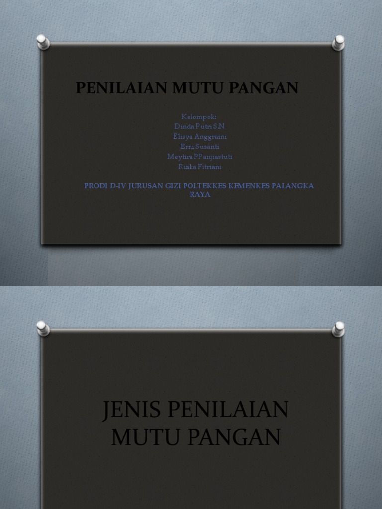 Pengawasan Mutu Pangan | PDF