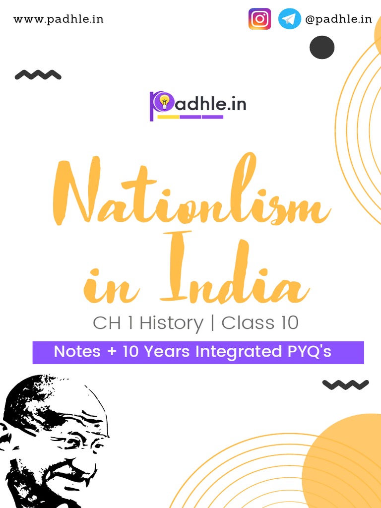 Nationalism in India Notes With PYQs | PDF | Mahatma Gandhi | Caliphate