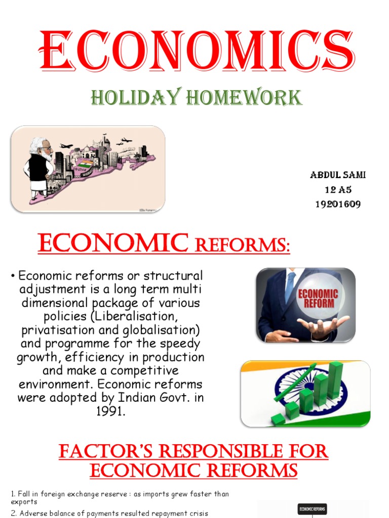 Economics: Holiday Homework | PDF | Balance Of Payments | World Trade ...